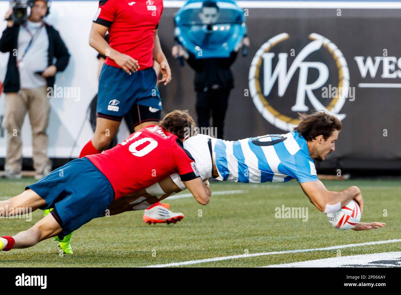 LAS VEGAS, NV - MARCH 03: Felipe del Mestre #10 of Argentina scores ...