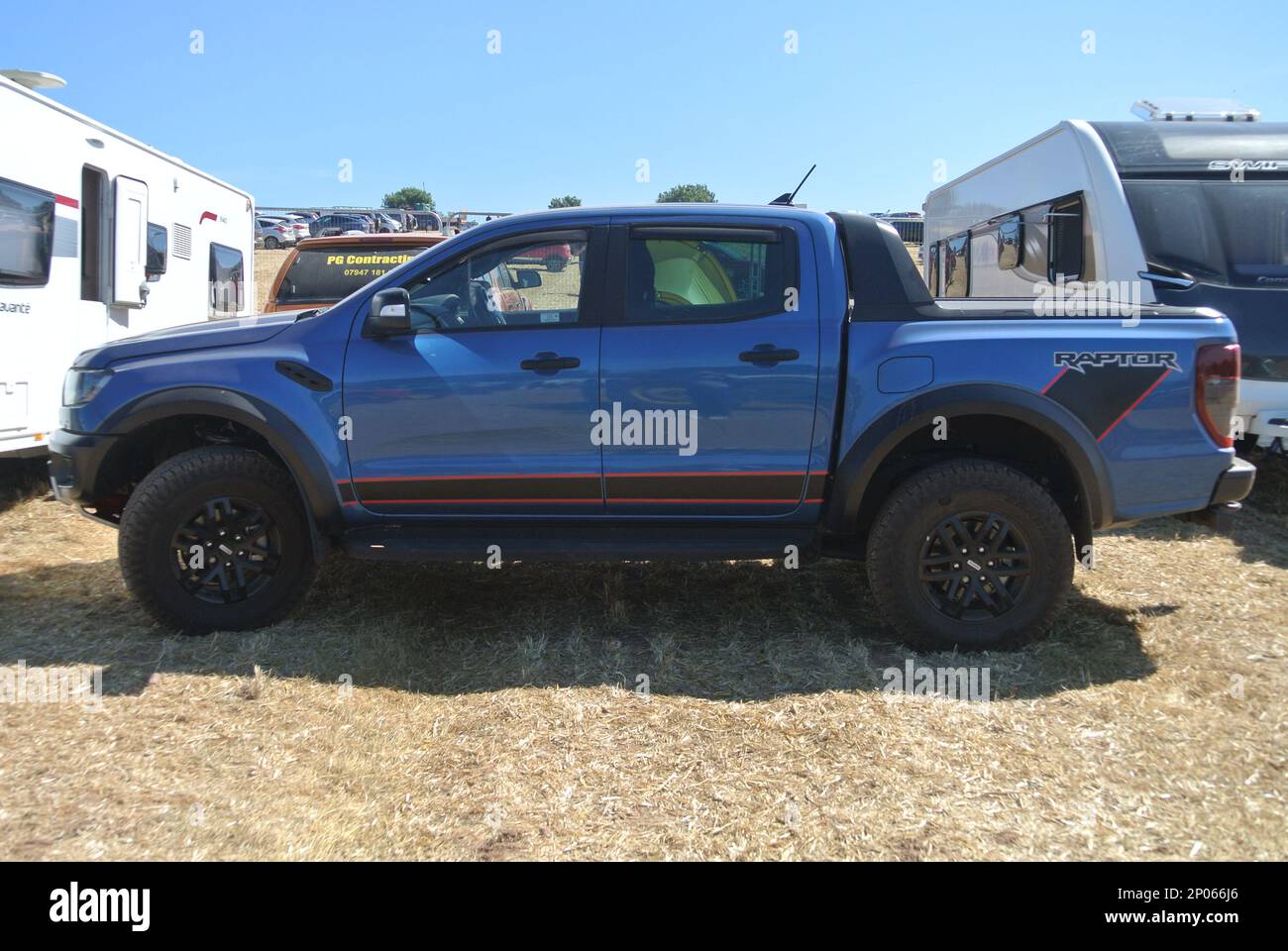 A 2022 Ford Raptor pickup truck parked up at the Torbay Steam Fair ...