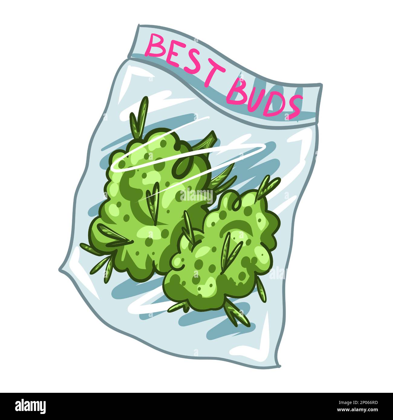 Best Buds. Cannabis cones. Marijuana Branch, Vector Illustration of ...