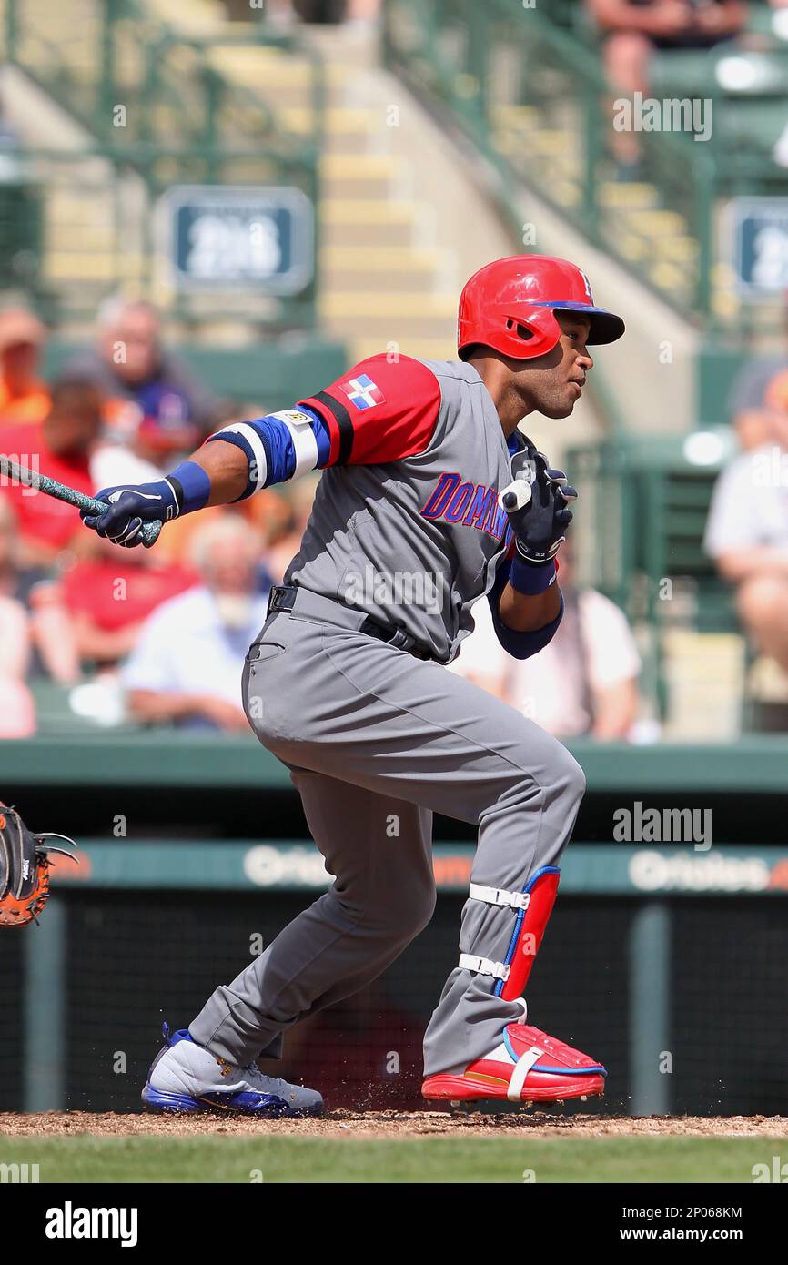 SARASOTA, FL - MARCH 07: Robinson Cano (22) of the Dominican Republic ...