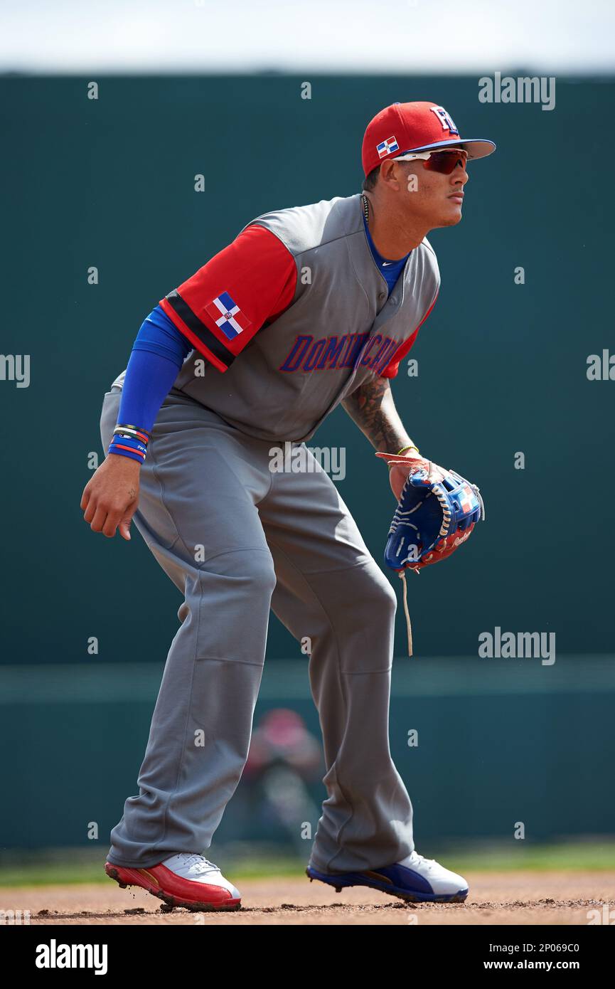 Dominican Republican third baseman Manny Machado (3) during a Spring ...