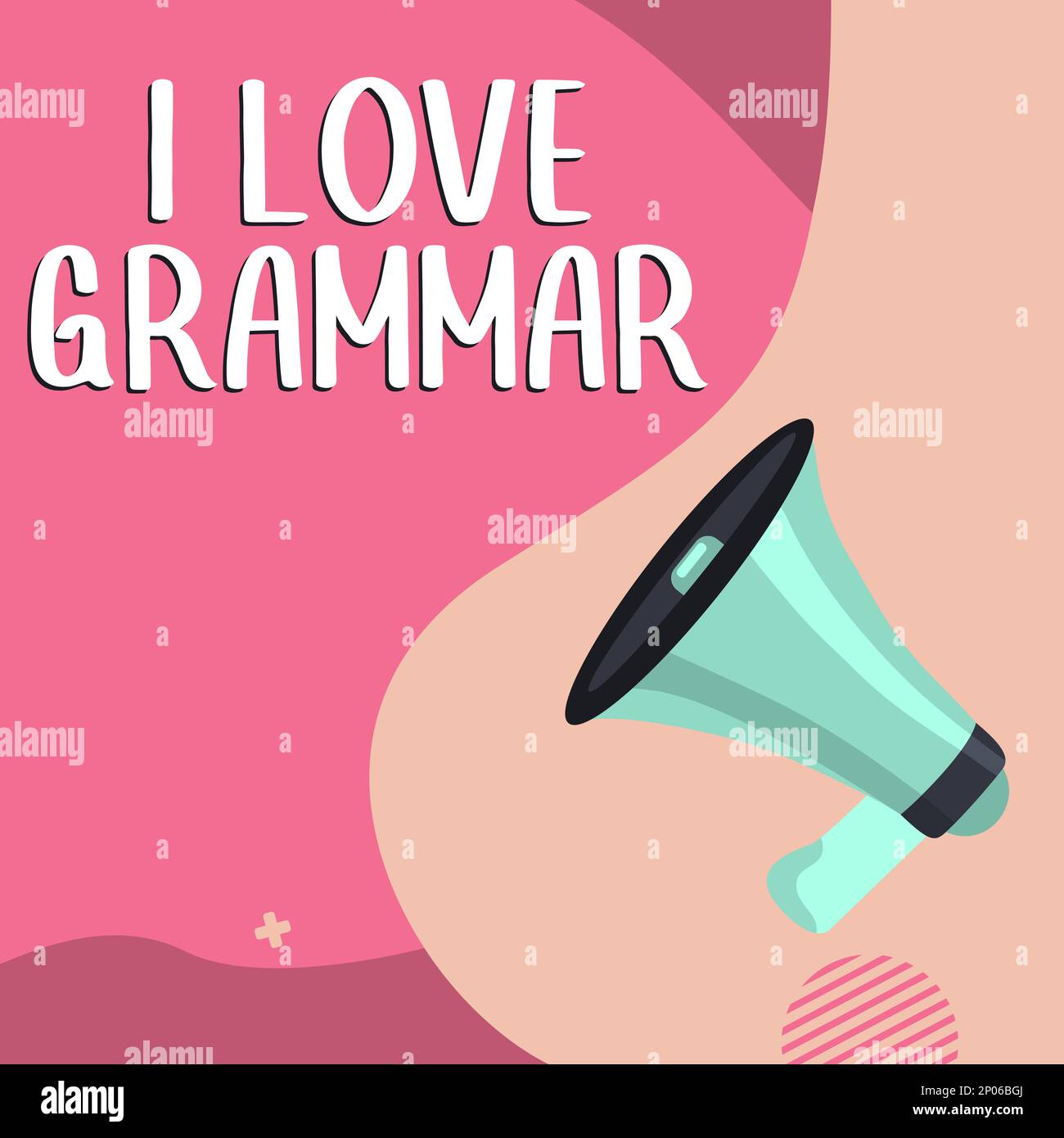 Text sign showing I Love Grammar. Word for act of admiring system and ...