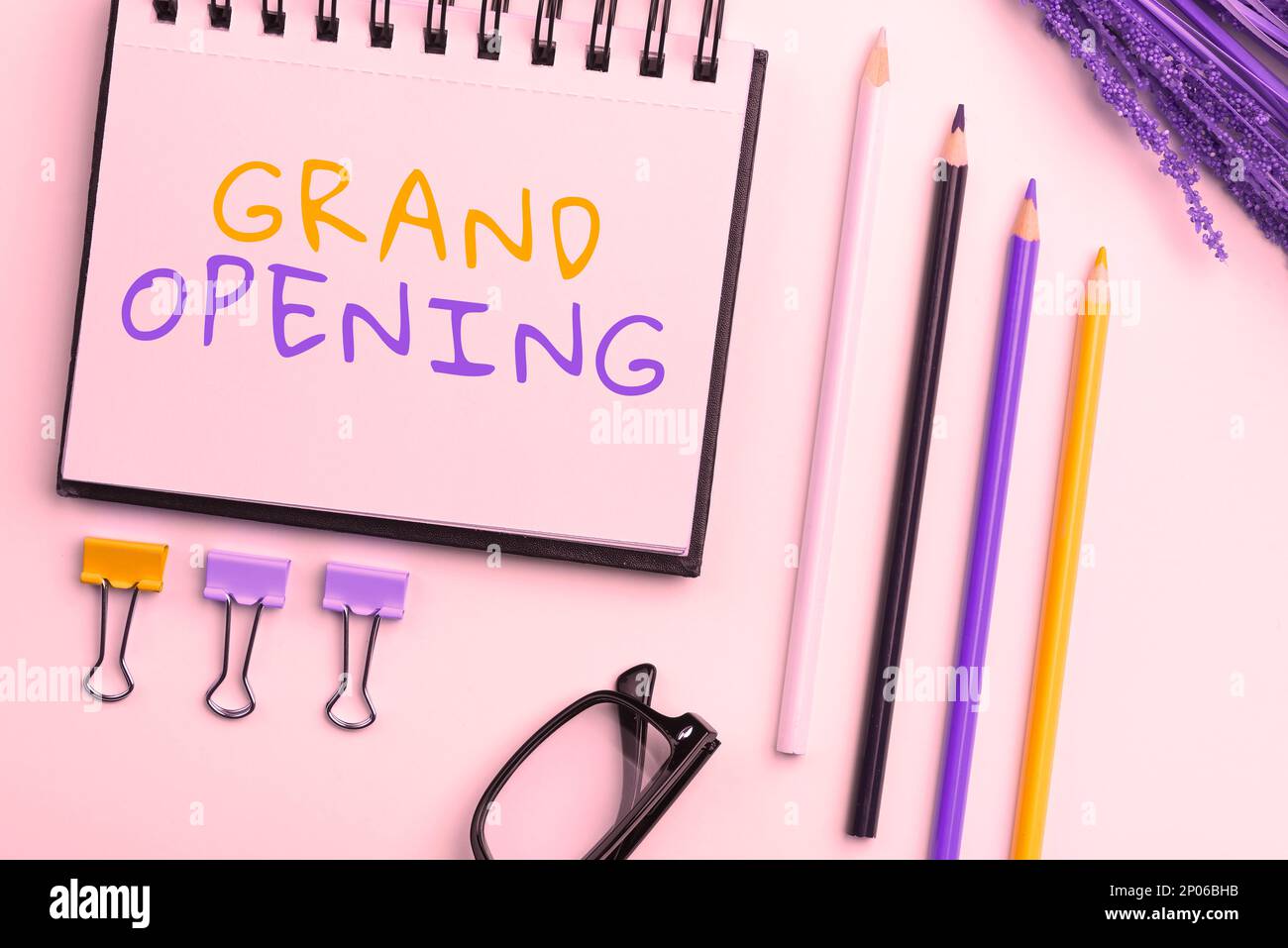 Conceptual caption Grand Opening. Conceptual photo Ribbon Cutting New ...