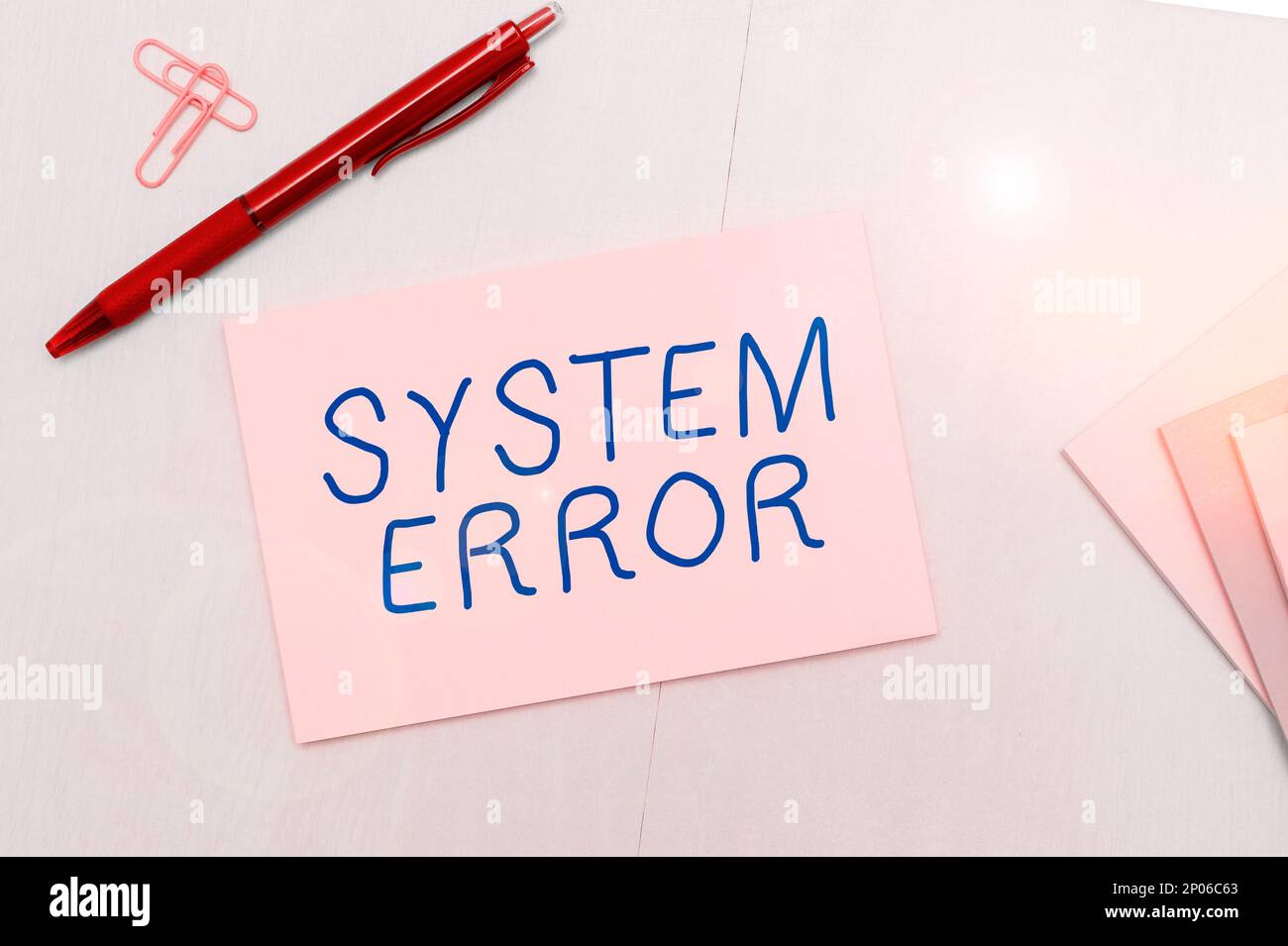 Conceptual display System Error. Business concept Technological failure ...