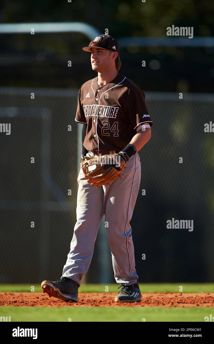 St. Bonaventure Bonnies third baseman David Hollins (24) during a game ...