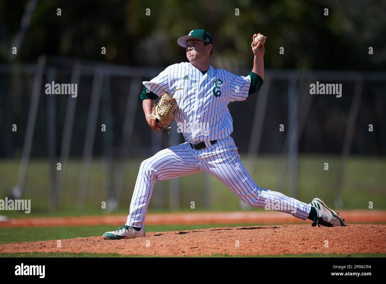 Eastern Michigan Eagles relief pitcher Kyle Huckaby (20) delivers a ...