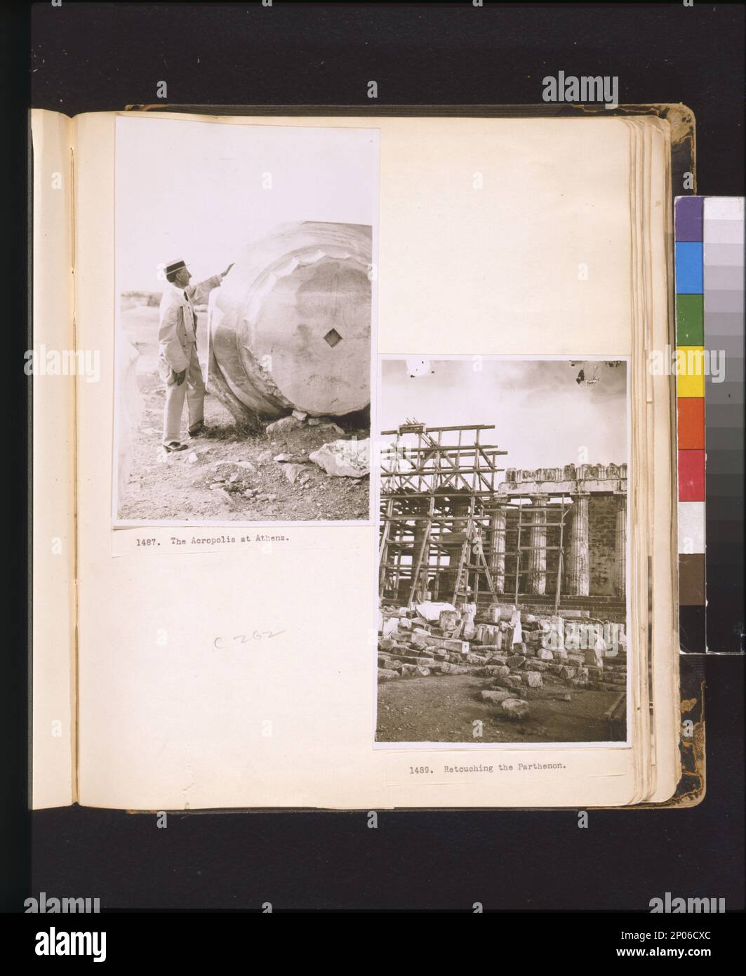 The Acropolis at Athens Retouching the Parthenon.. Frank and Frances ...