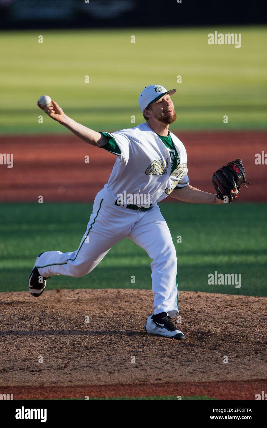 Charlotte 49ers relief pitcher Jonah Patten (36) in action against the ...