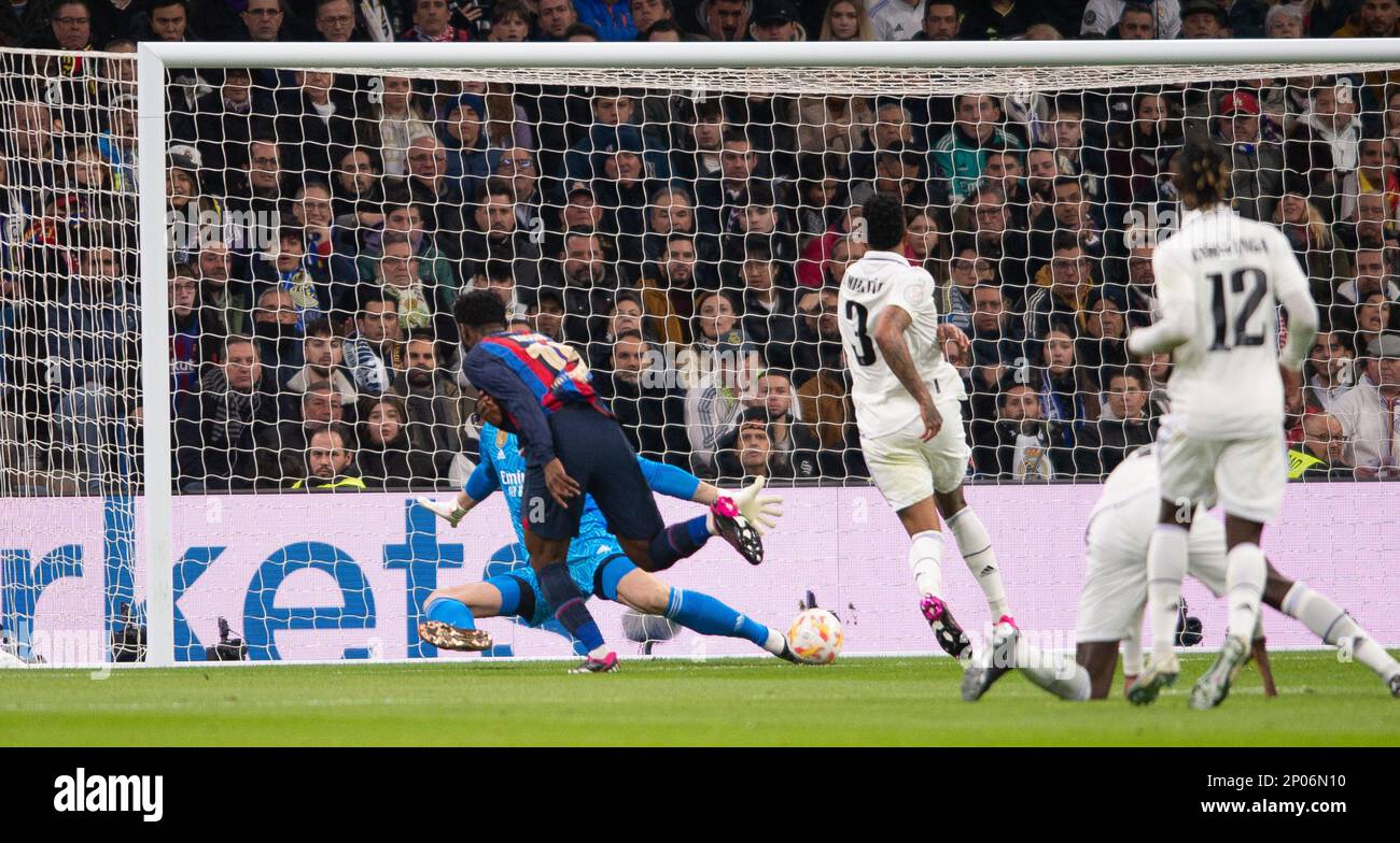 2nd March 2023; Santiago Bernabeu Stadium, Madrid, Spain, Spanish Copa ...