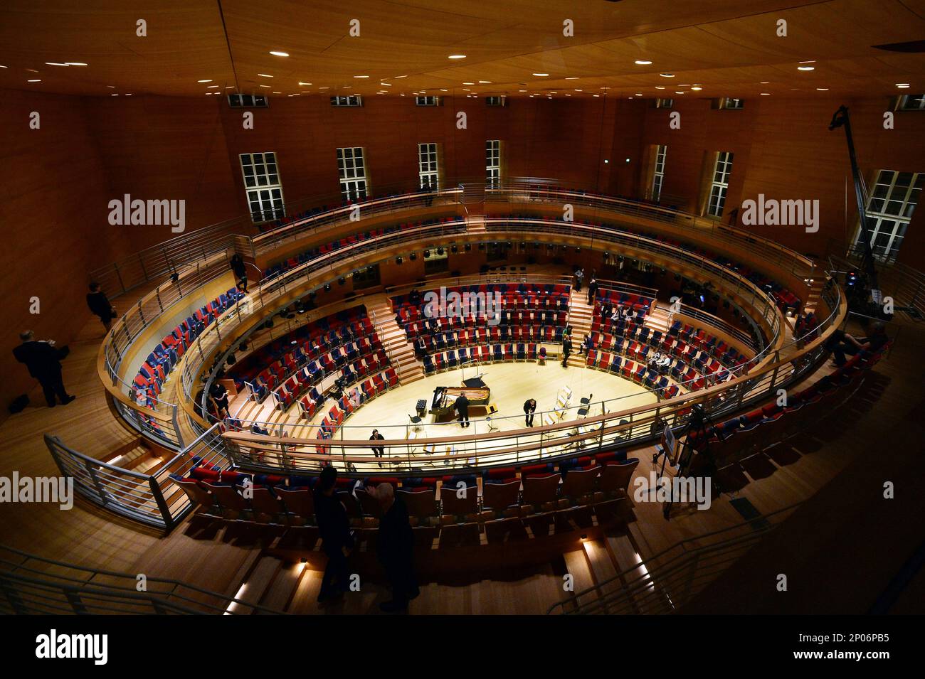 In this March 4, 2017 photo the new Pierre Boulez Hall in the Barenboim ...