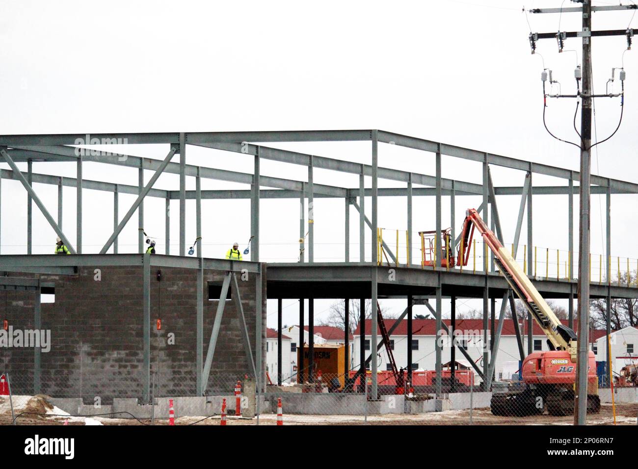 The construction area for a future transient training brigade ...