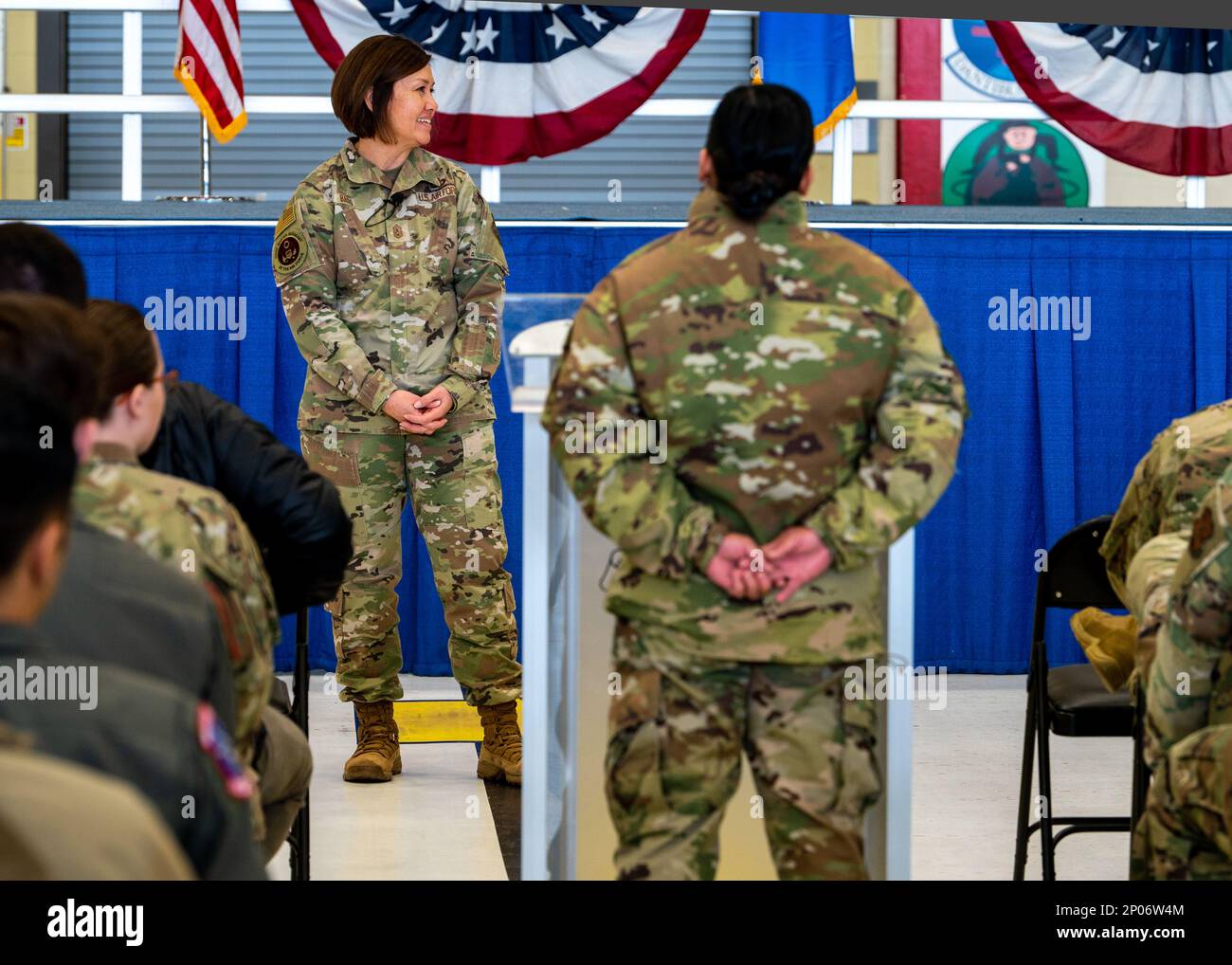 Chief Master Sergeant of the Air Force JoAnne S. Bass receives ...