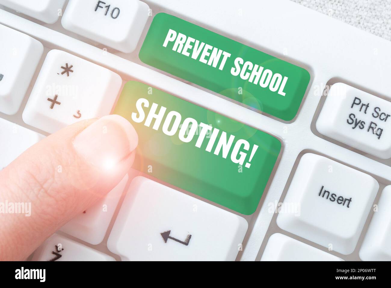 Inspiration showing sign Prevent School Shooting. Conceptual photo ...