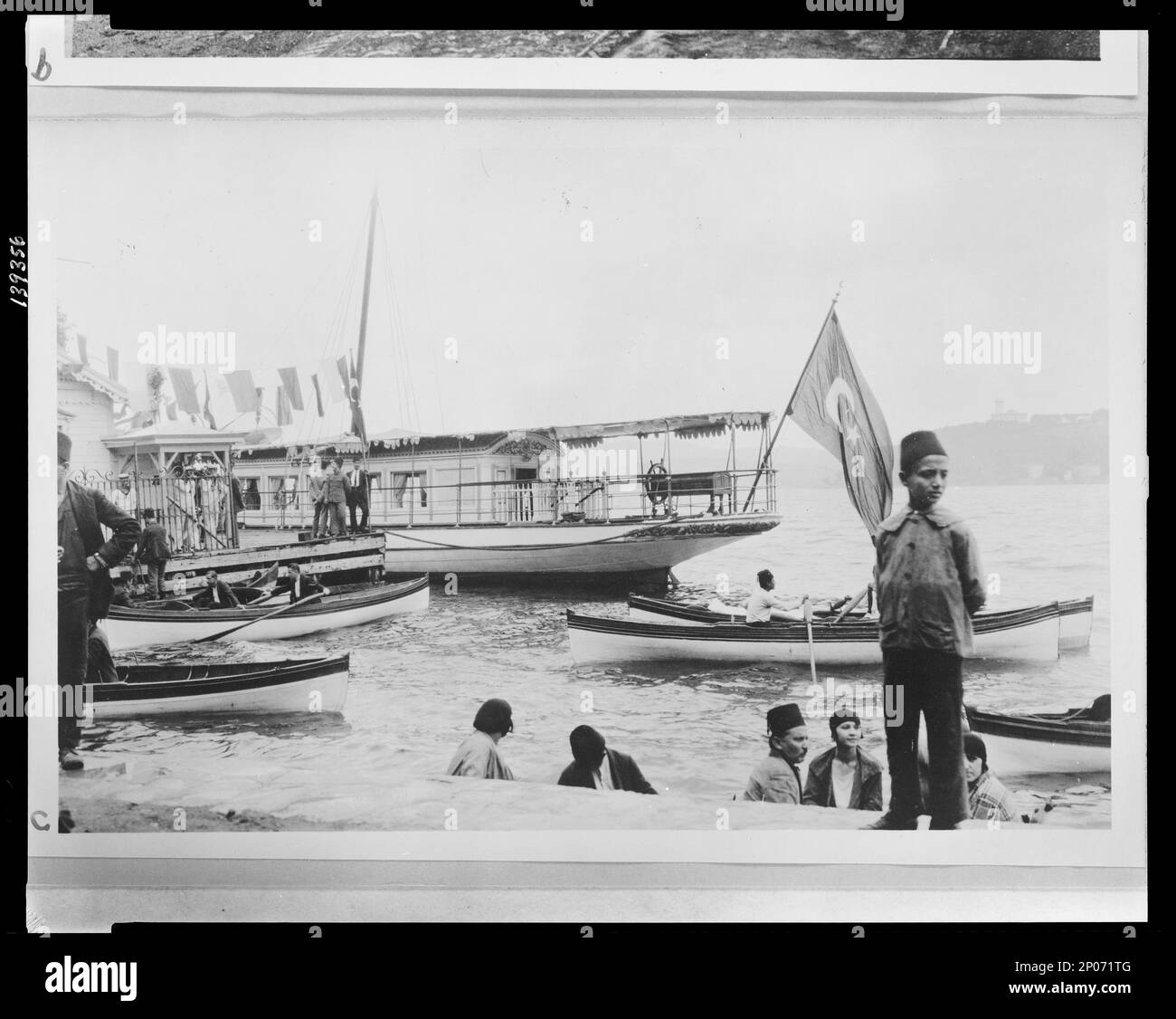 Stern of the sultan's yacht in Istanbul, Turkey. Title devised by ...