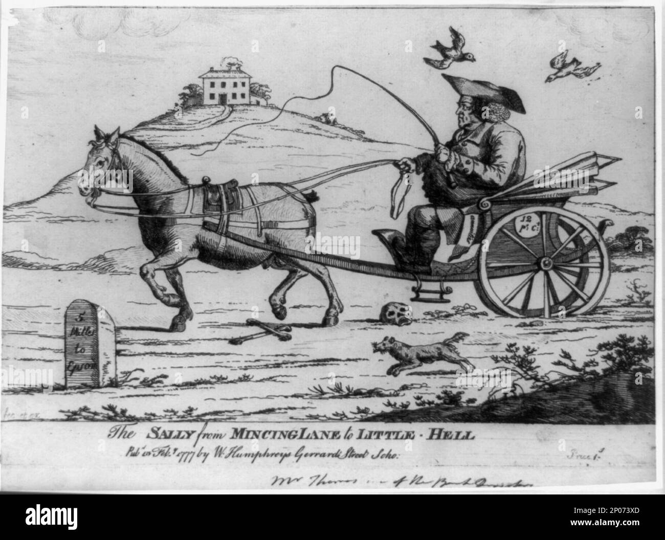 The Sally from Mincing Lane to Little - Hell. British Cartoon Prints ...