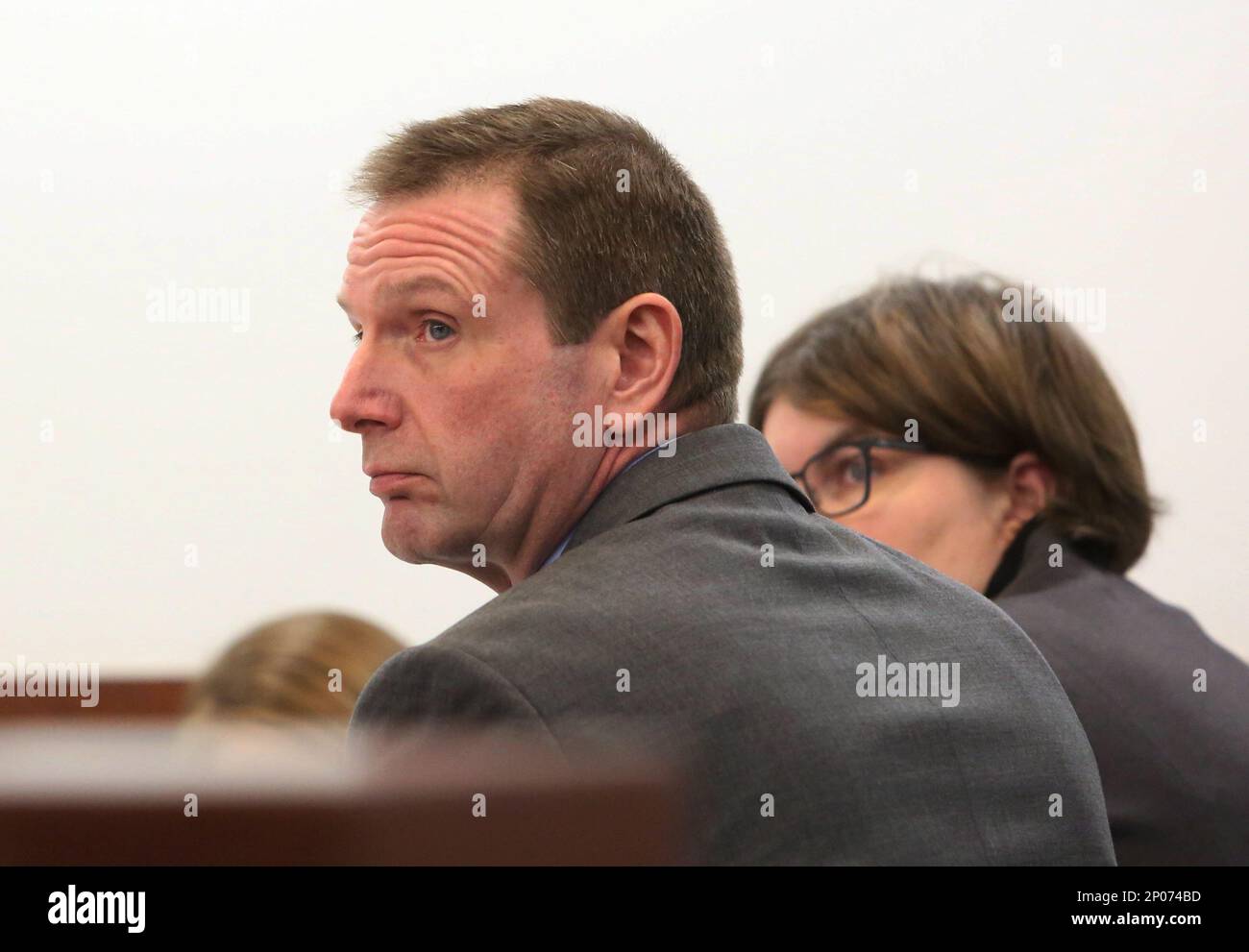 Curtis Lovelace listens to testimony during his first-degree murder ...