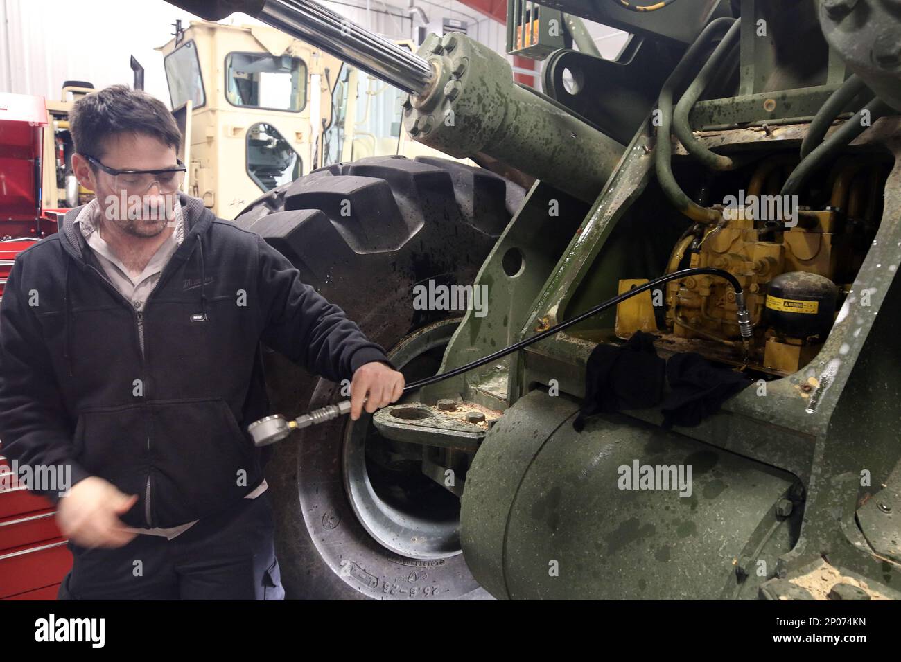 Dan Loder a military technician assigned to the Area Maintenance ...
