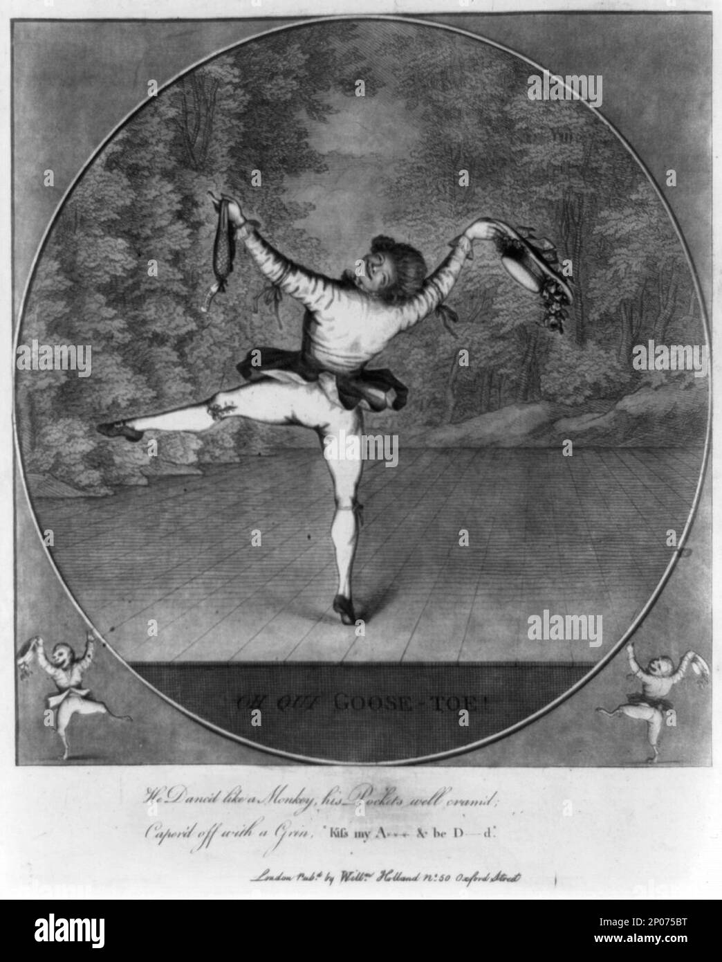 Oh qui goose-toe! O che gusto!. British Cartoon Prints Collection Stock ...