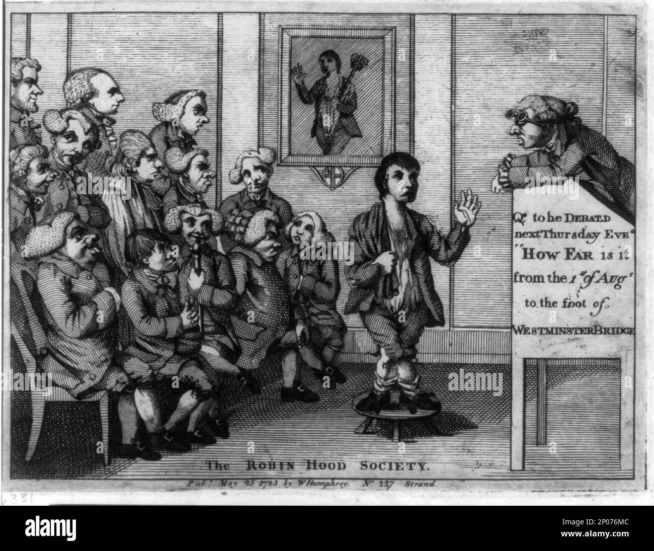 The Robin Hood Society. British Cartoon Prints Collection Stock Photo ...