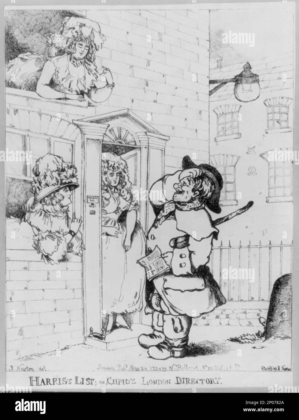 Harris's list; or, Cupid's London directory R. Newton del. ; etch'd by R. Newton.. British ...