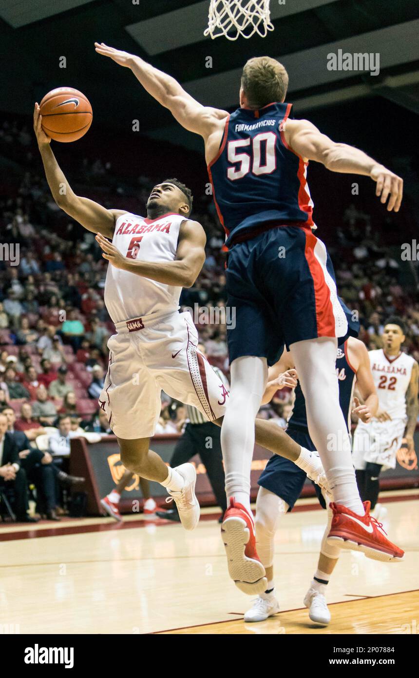 Alabama guard Avery Johnson Jr. (5) sports as Mississippi forward ...