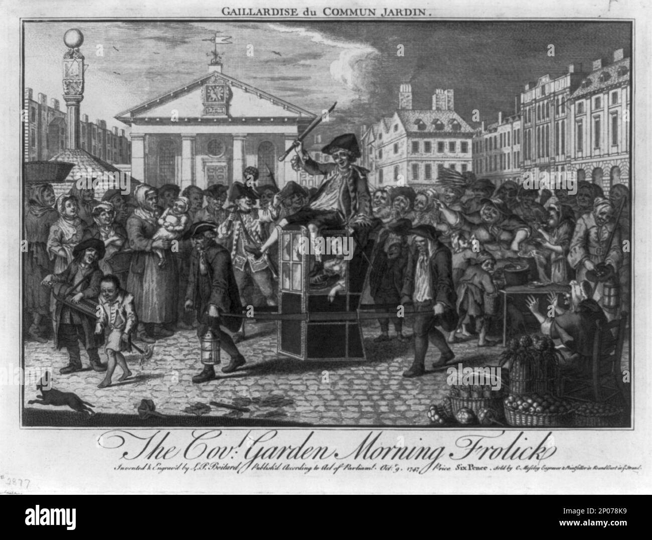 The Covt. Garden morning frolick. Gaillardise du Commun Jardin invented ...