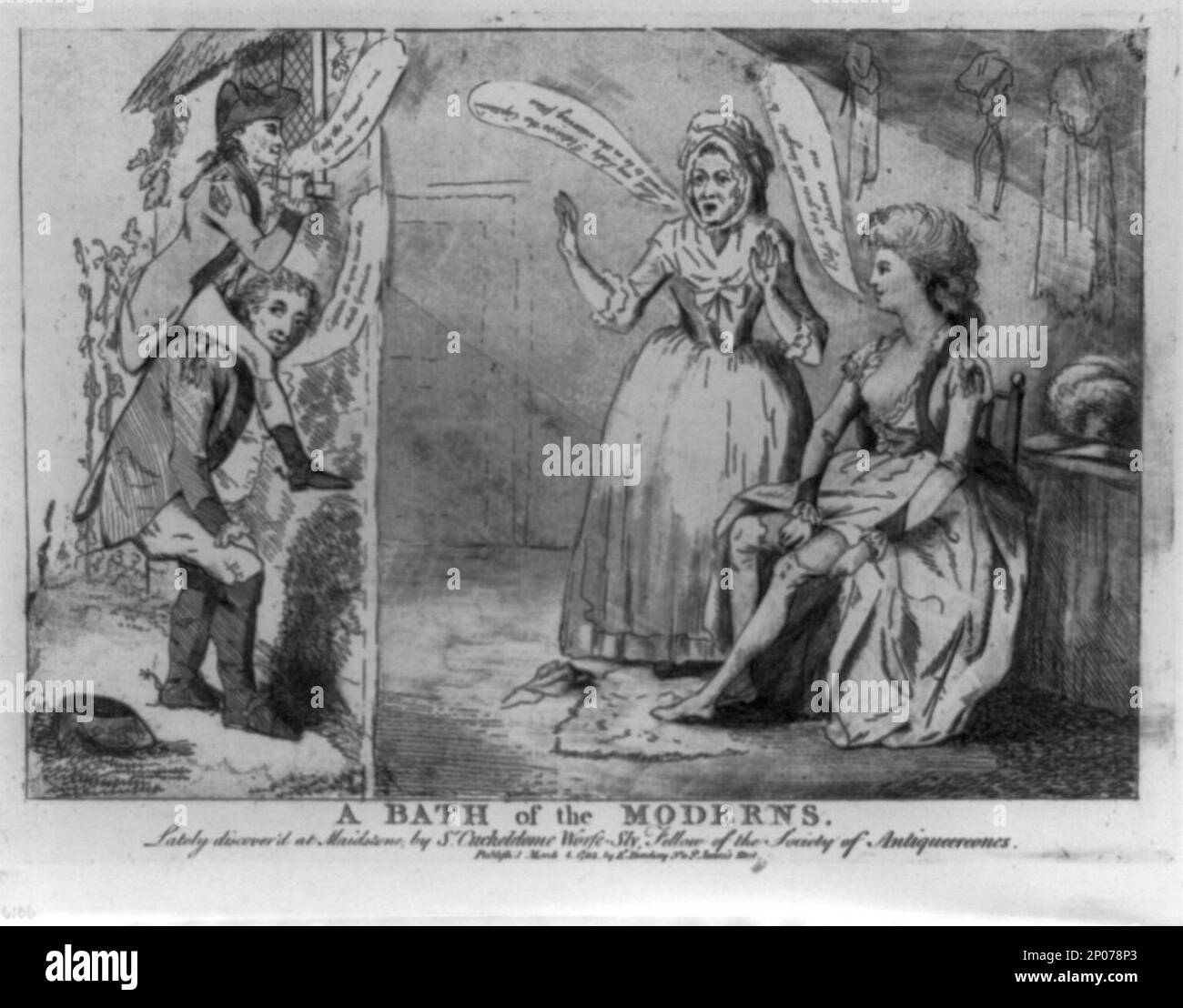 A bath of the moderns. British Cartoon Prints Collection , This record ...