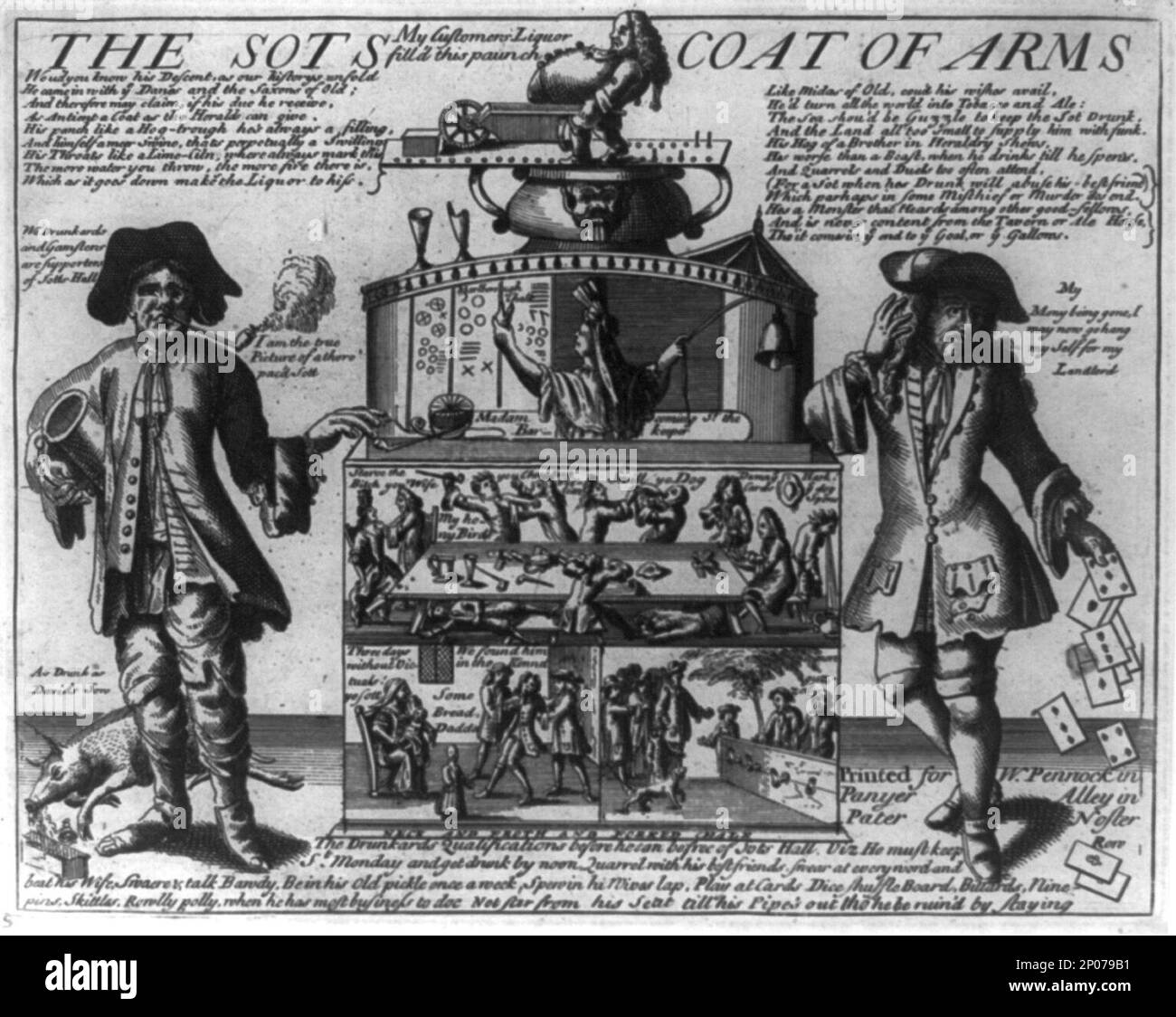 The sots coat of arms. British Cartoon Prints Collection , This record ...