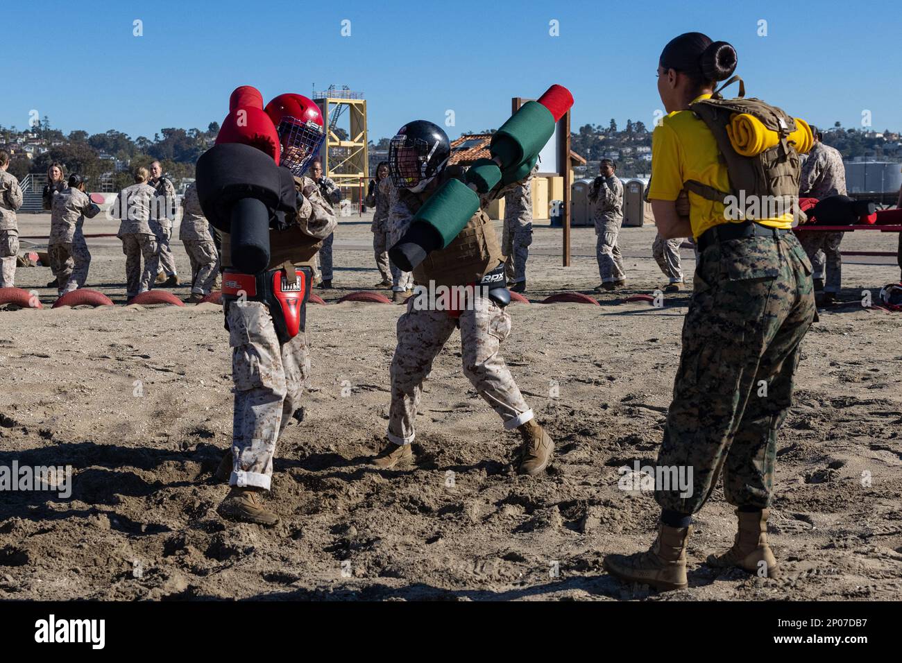 U.S. Marine Corps recruits with Golf Company, 2nd Recruit Training ...