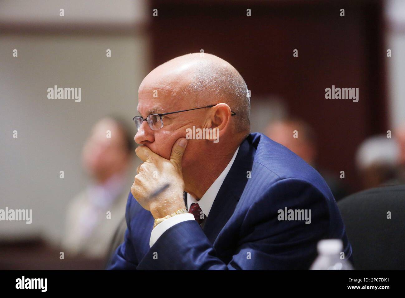 Defense Attorney Richard Escobar listens during Curtis Reeves' hearing ...