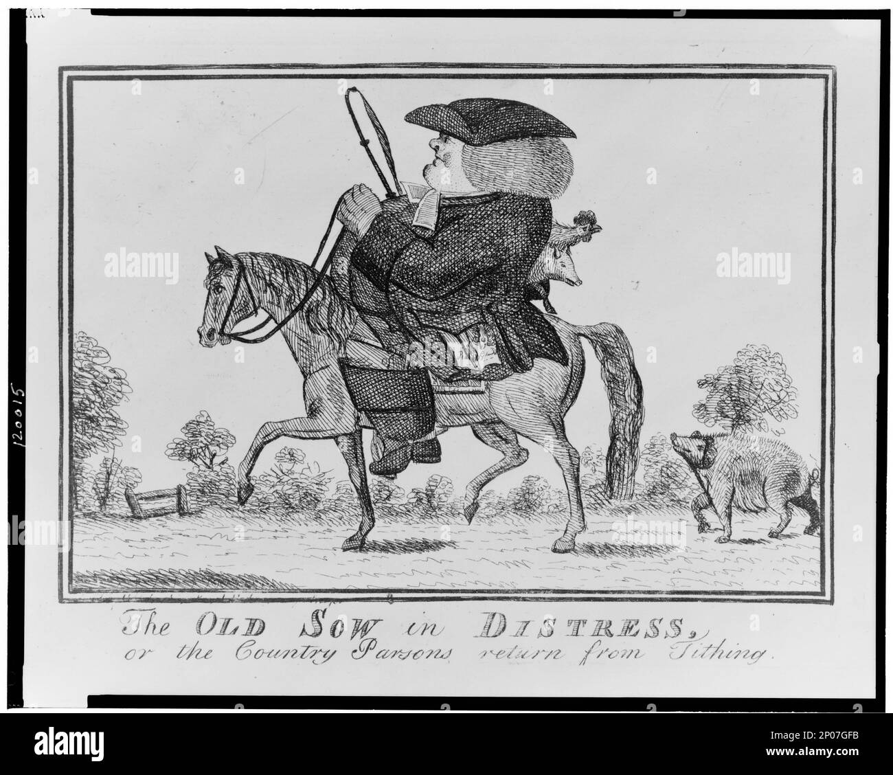 The old sow in Distress, or the country parsons return from tithing ...