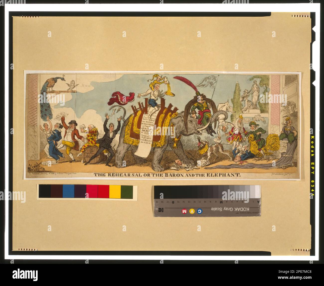 The rehearsal or the baron and the elephant G. Cruikshank, fect.. Forms ...