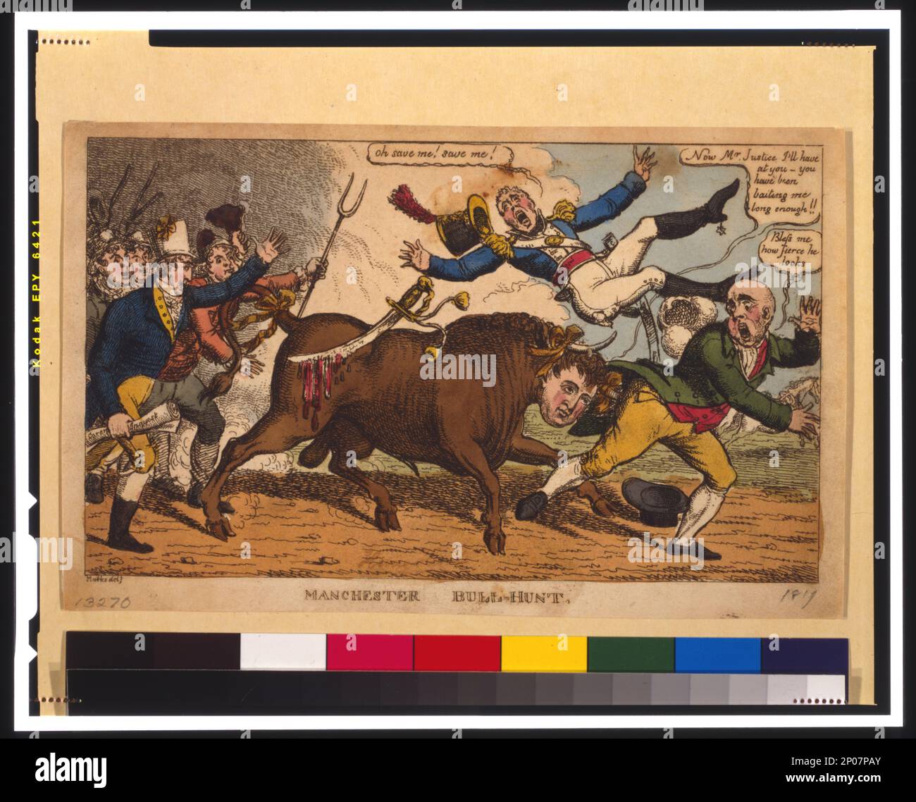 Manchester bull-hunt Marks delt.. British Cartoon Prints Collection ...