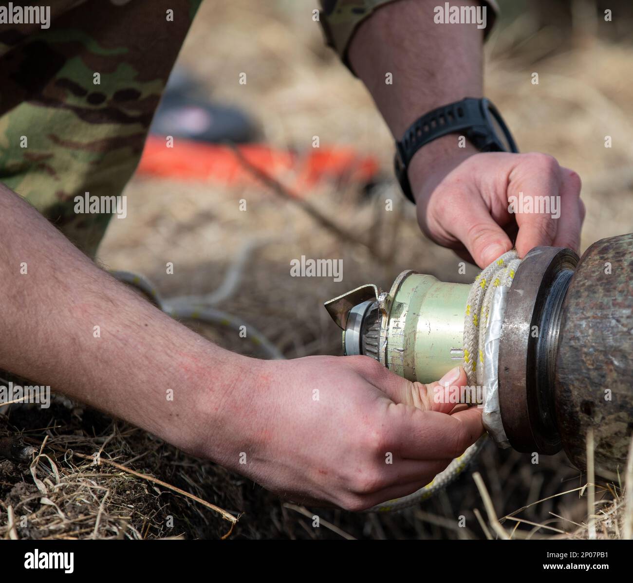 U.S. Army Staff Sgt. Traice R. Prentice, an explosive ordnance disposal ...