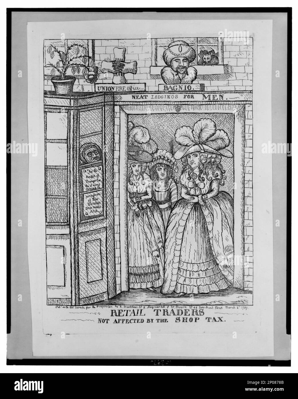 Retail traders not affected by the shop tax. British Cartoon Prints ...