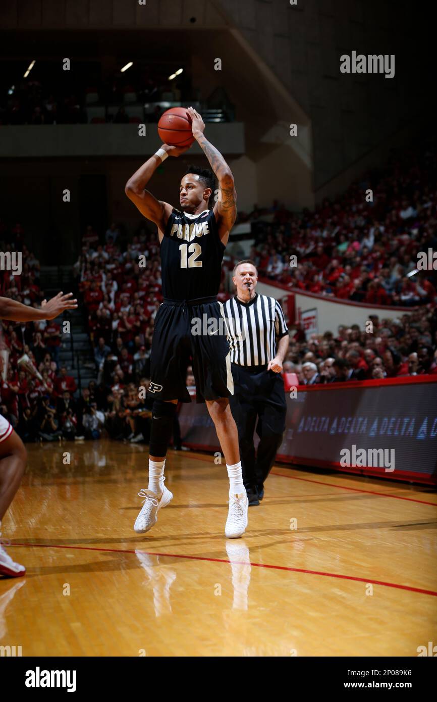 Purdue forward Vince Edwards (12) in action as Purdue played Indiana in ...