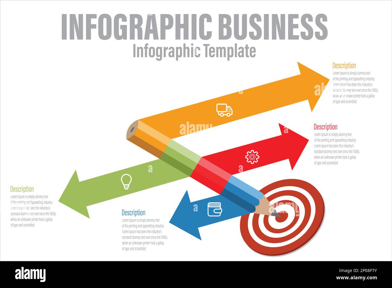 An illustration of arrows pointing to a target with the words ...