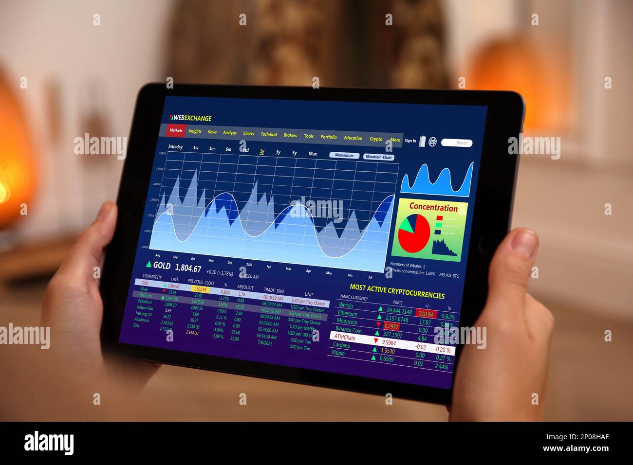 Trading terminal interface hi-res stock photography and images - Alamy