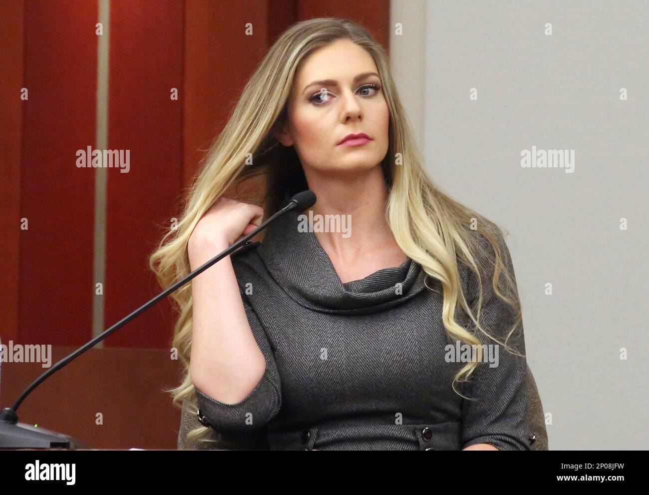 Witness Renae Cowley testifies during the trial for former Utah ...