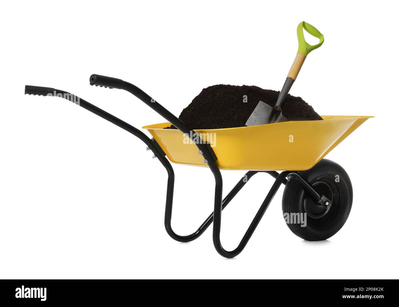 Wheelbarrow spade tool Cut Out Stock Images & Pictures - Alamy