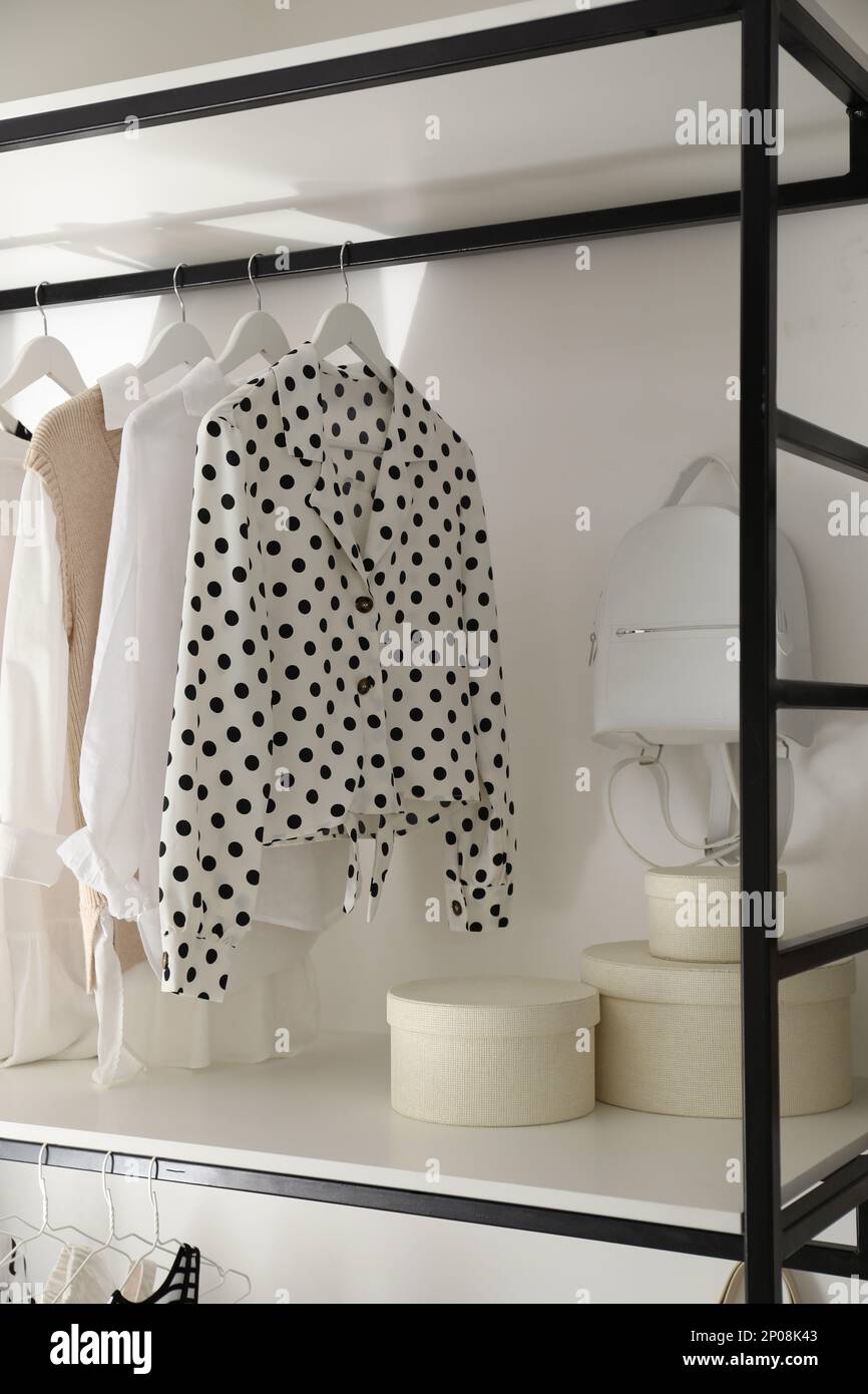 Rack stylish clothes accessories hi-res stock photography and images ...