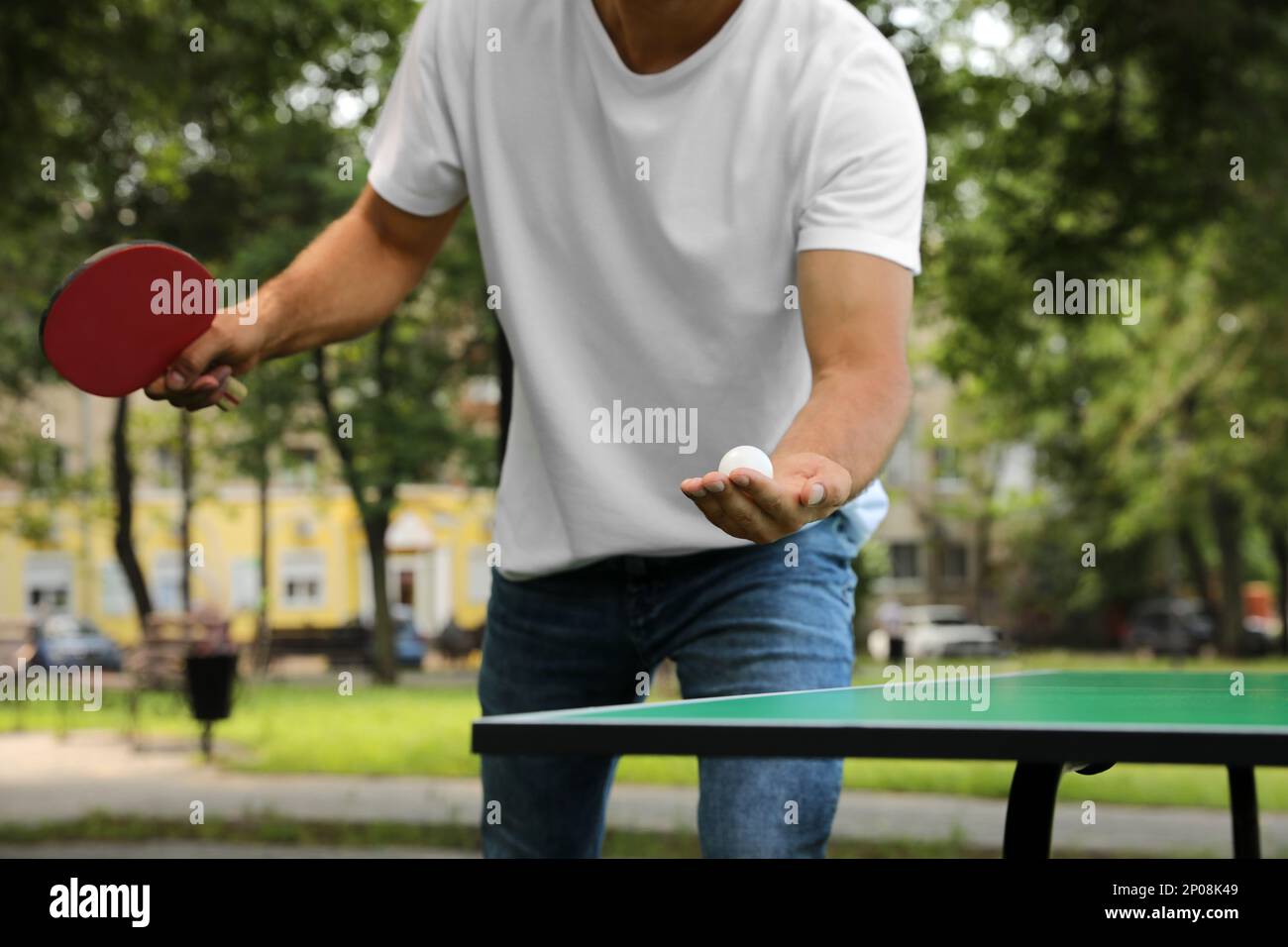 Athlete man playing table hi-res stock photography and images - Alamy