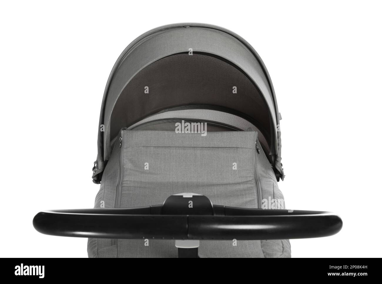 Baby carriage. Modern pram isolated on white Stock Photo - Alamy