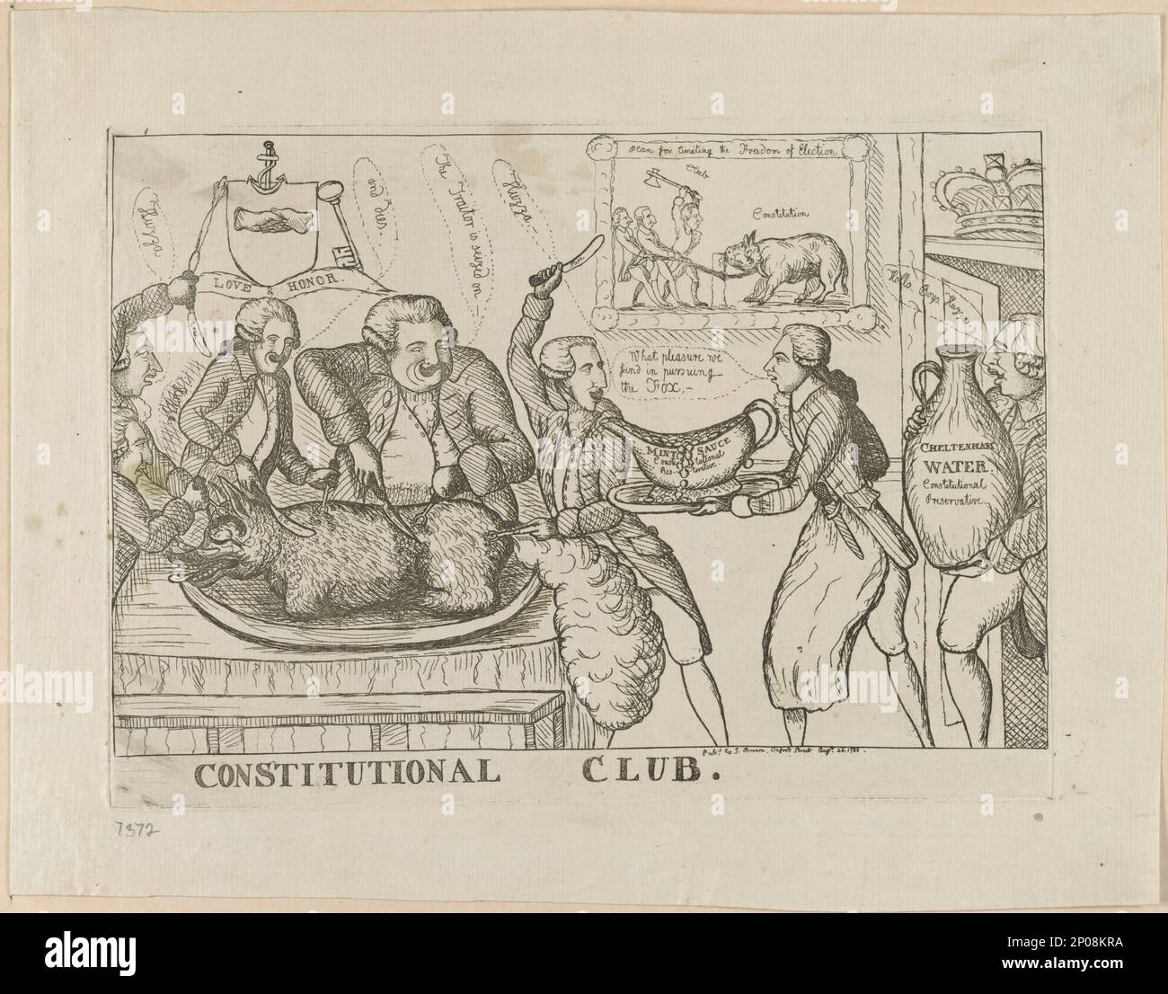King george iii cartoon hi-res stock photography and images - Alamy