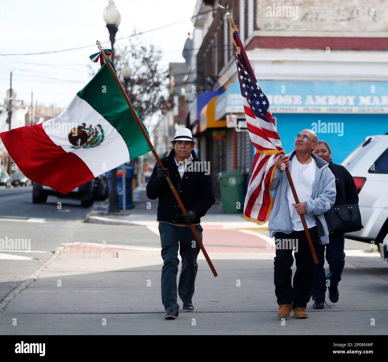 Members of the Mexican Association of Perth Amboy, from left, Rodolfo ...