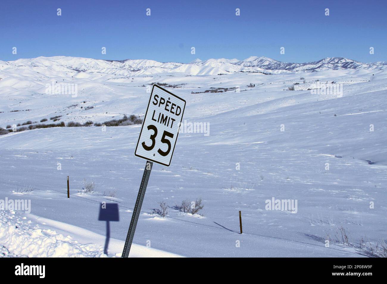 Southern Idaho in winter - Sun Valley, Craters of the moon, speed limit ...