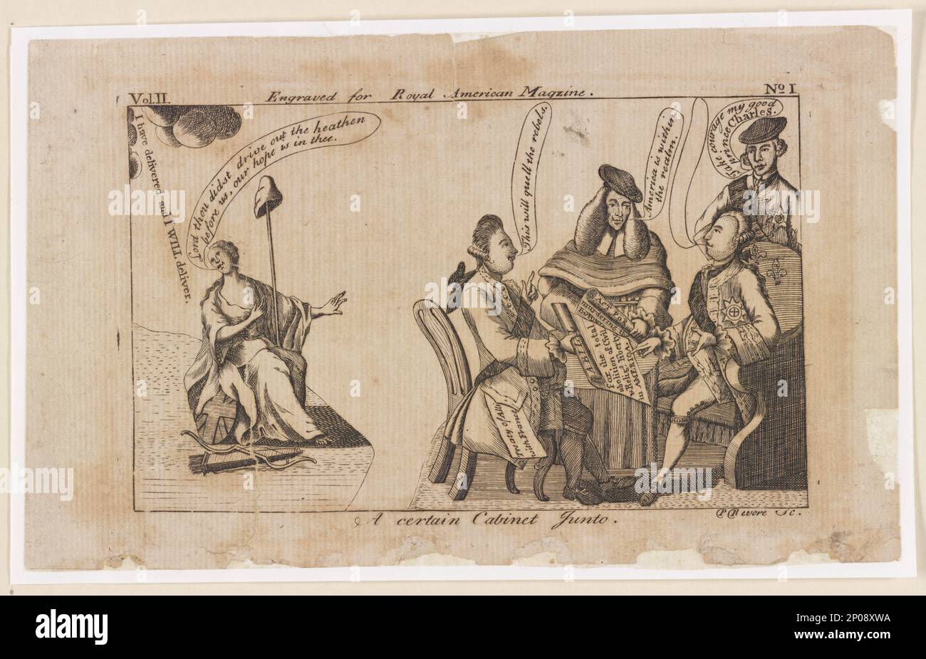 King george iii cartoon hi-res stock photography and images - Alamy