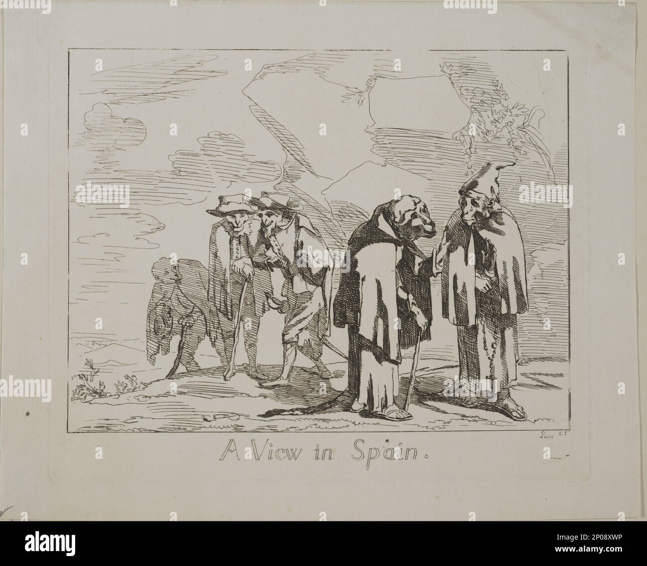 A view in Spain Price G.P.. British Cartoon Prints Collection ...