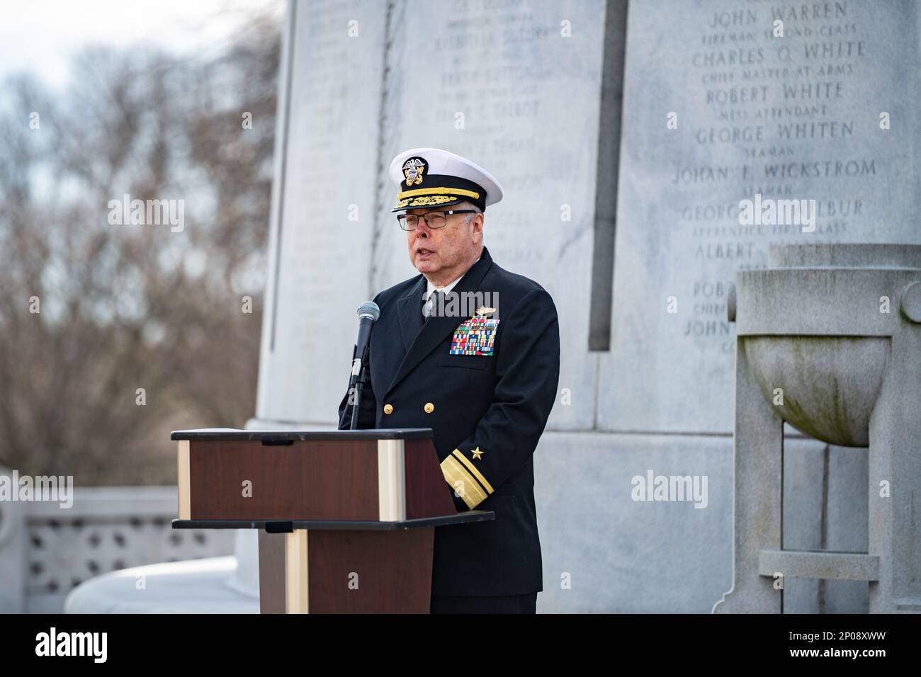 U.S Navy Rear Adm. (ret.) Sam Cox, director, Naval History and Heritage ...