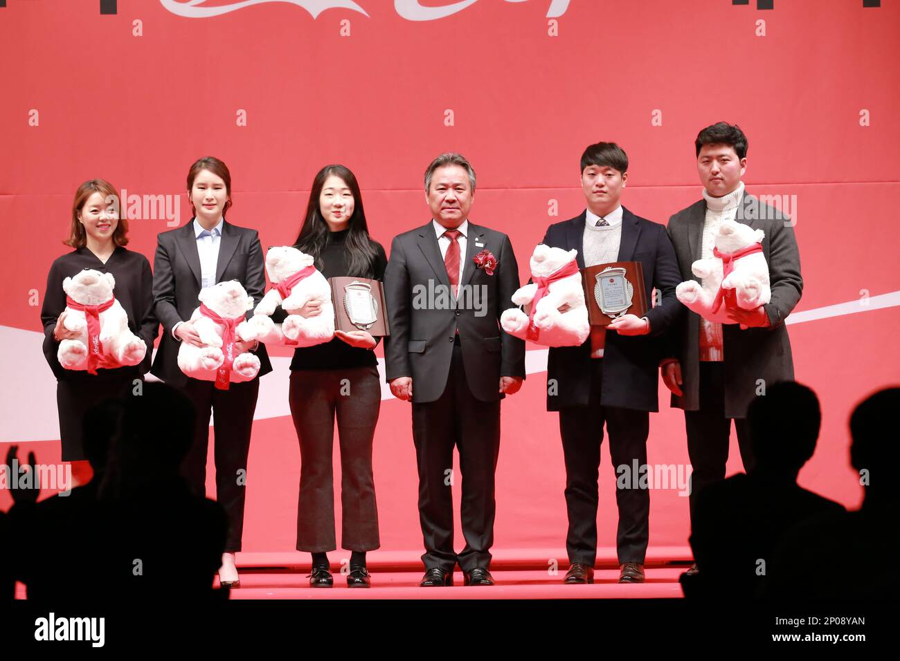 Ki Bobae,Jang Hye Jin,Jin Jong Oh etc. attend the 22th Coca-Cola Sports ...